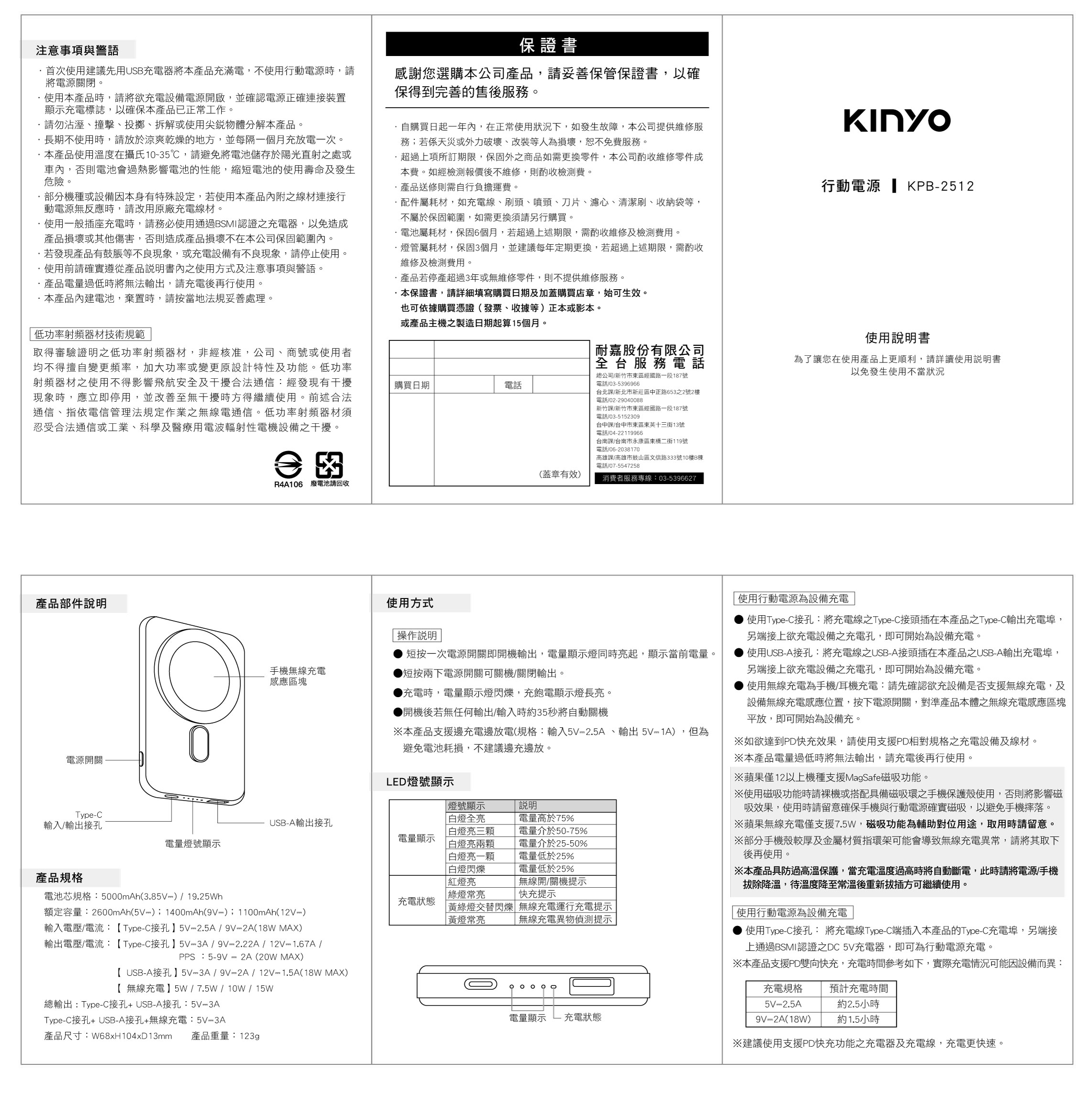 小磁片超薄磁吸無線充 | KINYO